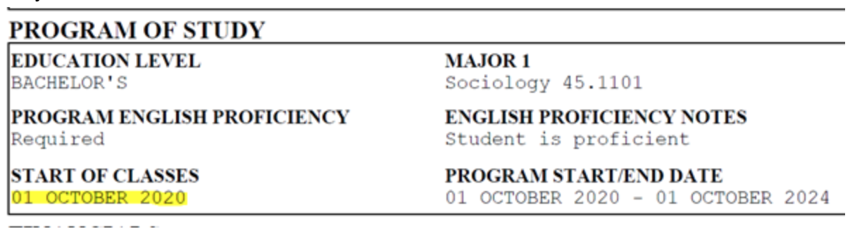 Fall 2020 I-20 Example | UCSB Office Of International Students & Scholars
