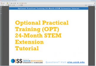STEM OPT Extension | UCSB Office Of International Students & Scholars